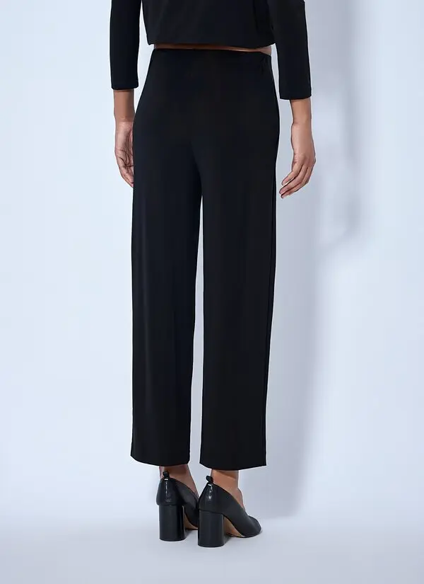 Issey Miyake Mid Rise Elasticated Waist Straight-leg Trousers