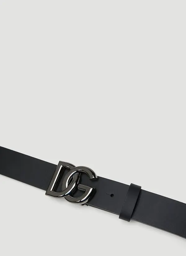 Dolce & Gabbana Logo Plaque Belt