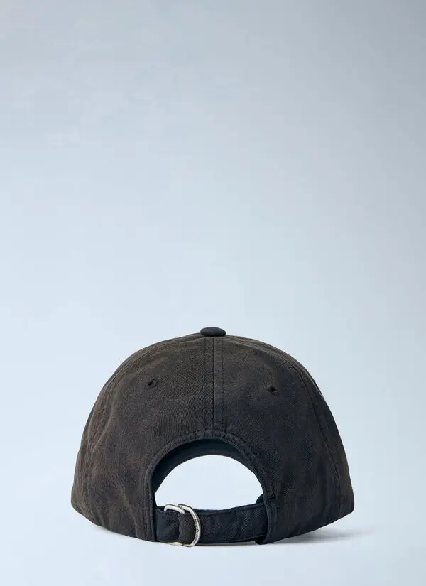 Acne Studios Washed Fabric Logo Baseball Cap