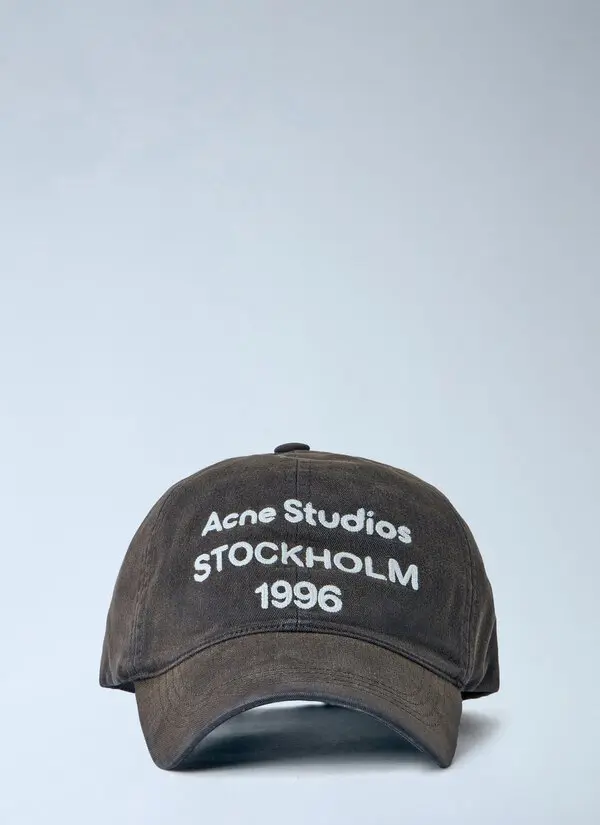 Acne Studios Embroidered Baseball Cap - Gray