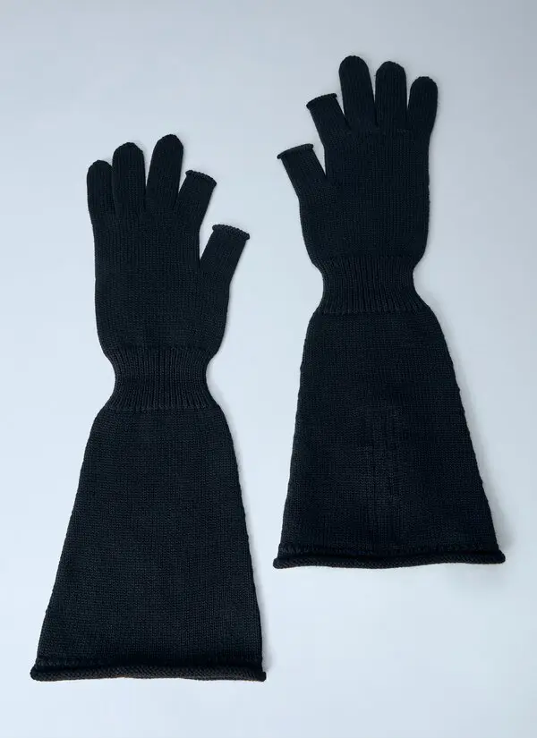 Rick Owens Extended Knit Gloves
