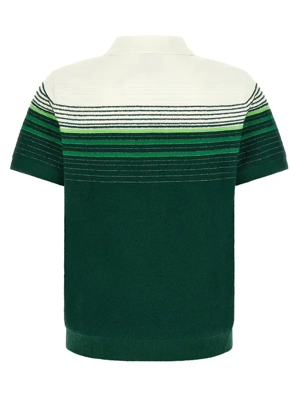 Casablanca Bouclé Stripes' Polo Shirt