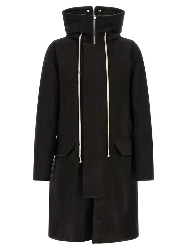 Rick Owens Megaparka' Oversized Cotton Twill Parka