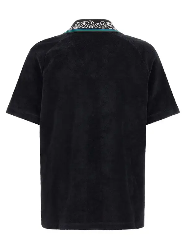 Casablanca Towelling' Jacquard Polo Shirt