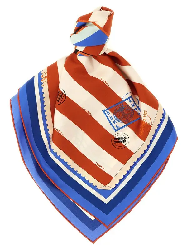 Fendi Pequin' Silk Scarf - Multicolor