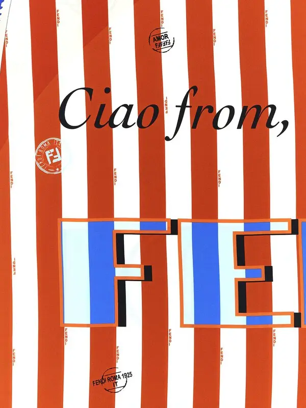 Fendi Pequin' Silk Scarf - Multicolor