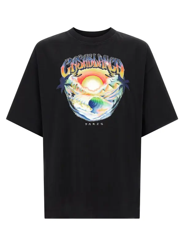 Casablanca Airspray' Print T-shirt