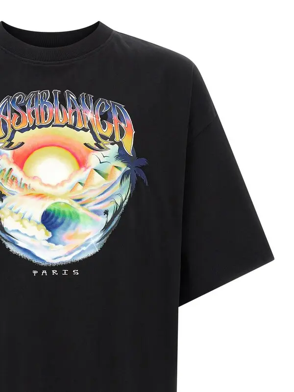 Casablanca Airspray' Print T-shirt