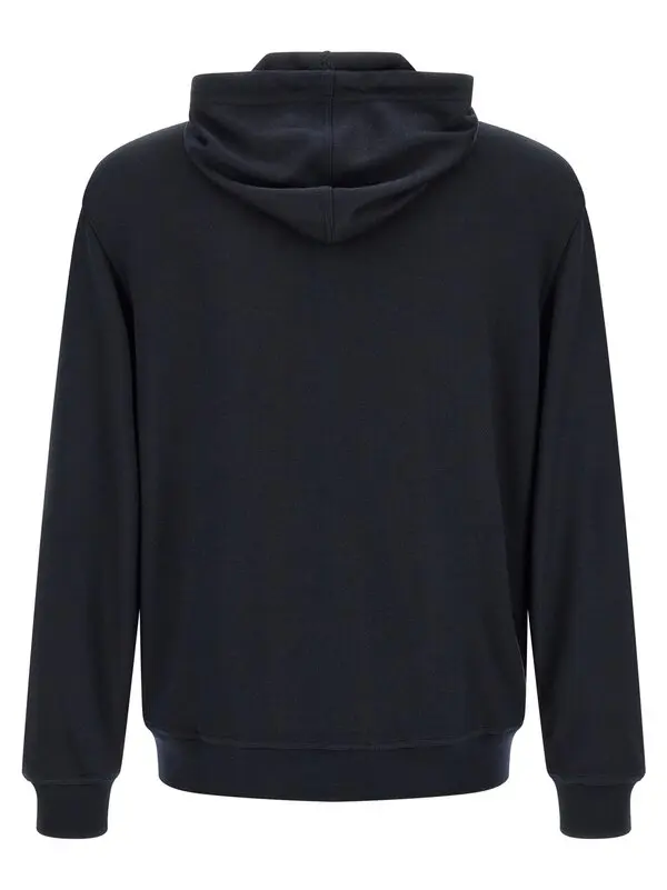 Brunello Cucinelli Cashmere And Silk Hoodie - Blue