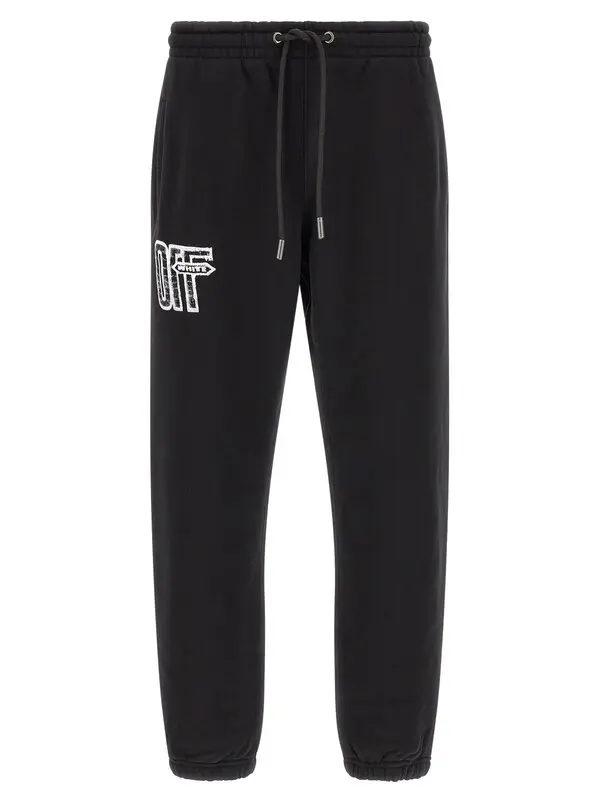 Off-White Motion Arrow Cuffed' Joggers - Black