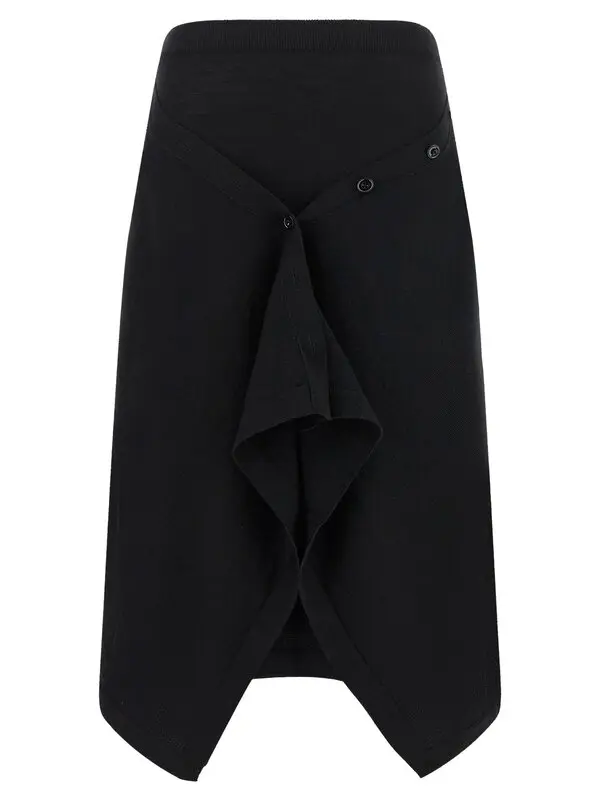 LEMAIRE Button Asymmetrical Skirt