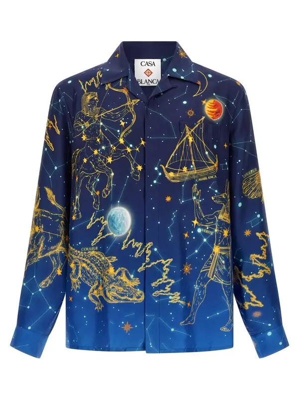 Casablanca Astrology' Shirt - Blue
