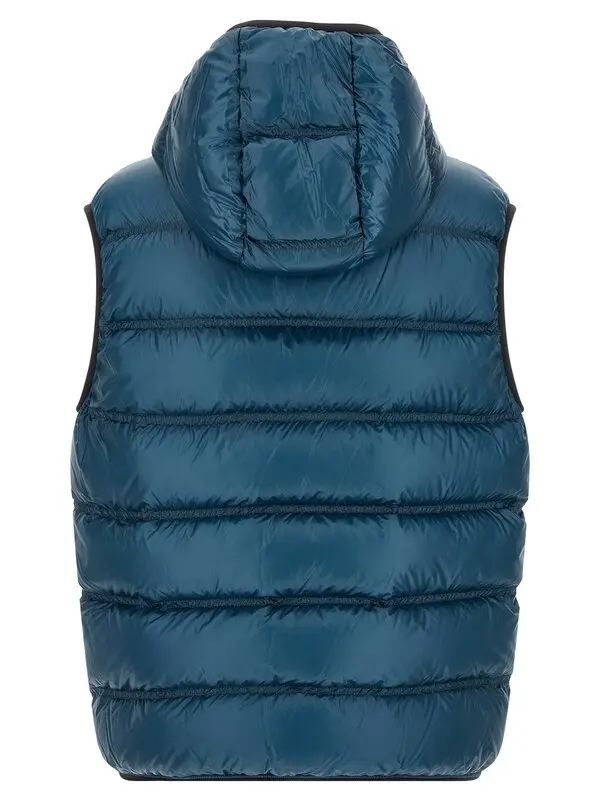 Moncler Panestrel Quilted Vest With Hood - Blue