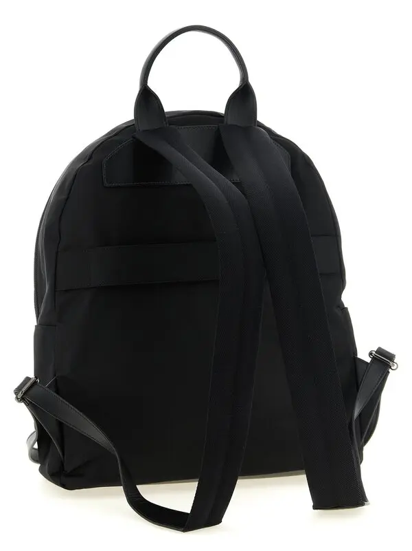 Kiton Backpack With Logo Detail - Black
