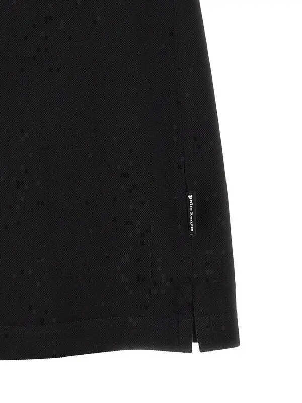 Palm Angels Logo Patch Polo Shirt - Black