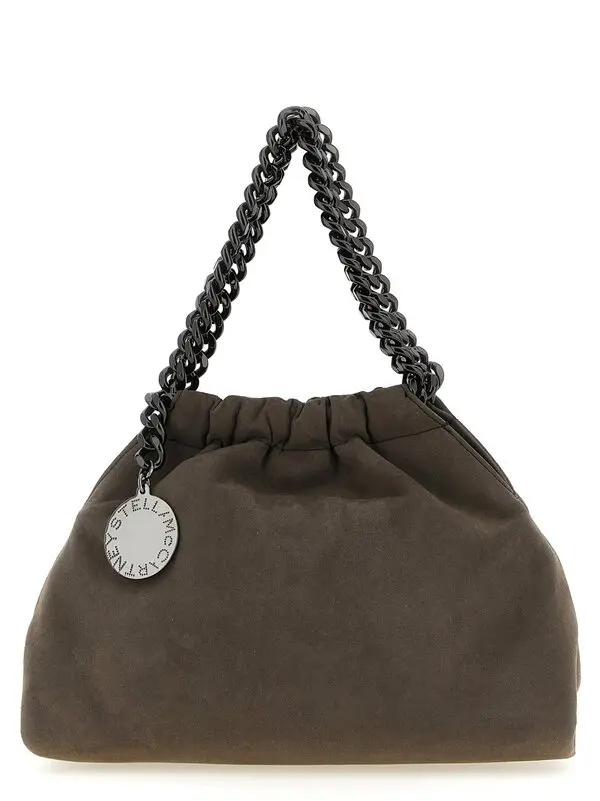 Stella McCartney Falabella Mini Drawstring Shoulder Bag - Gray