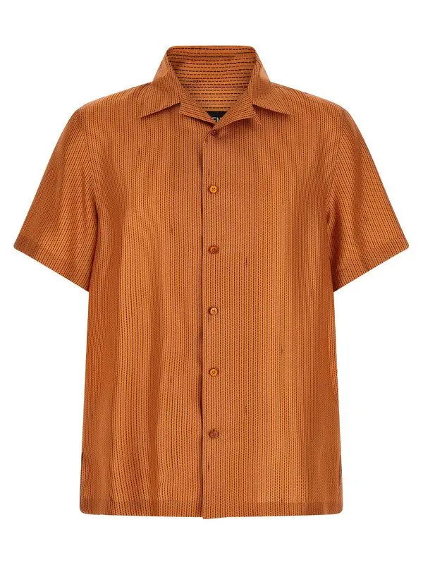 Fendi Selleria' Stitching Silk Shirt