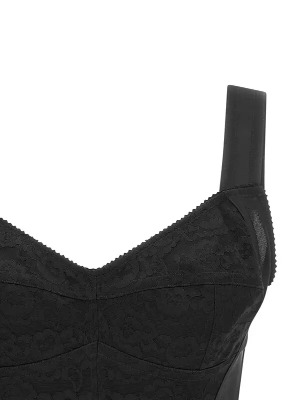 Dolce & Gabbana Corsetteria' Lace And Jacquard Bustier Top