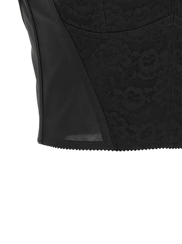 Dolce & Gabbana Corsetteria' Lace And Jacquard Bustier Top
