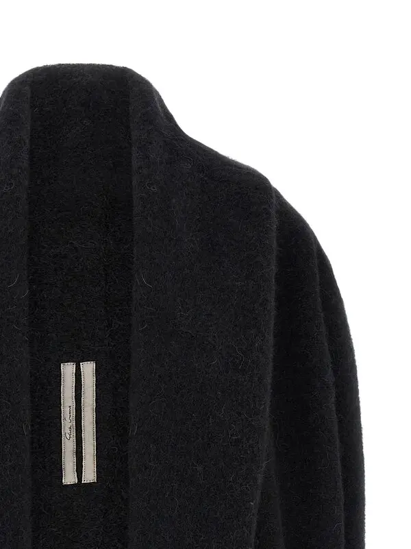Rick Owens Hooded Medium Wrap Cardigan