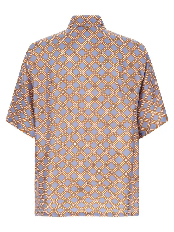 Fendi Net' Print Silk Shirt - Multicolor