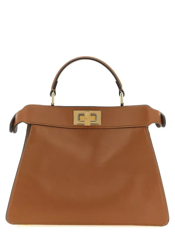 Fendi Peekaboo Iseeu Handbag In Smooth Calf Leather - Brown