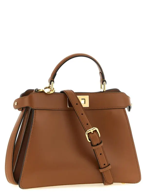 Fendi Peekaboo Iseeu Handbag In Smooth Calf Leather - Brown
