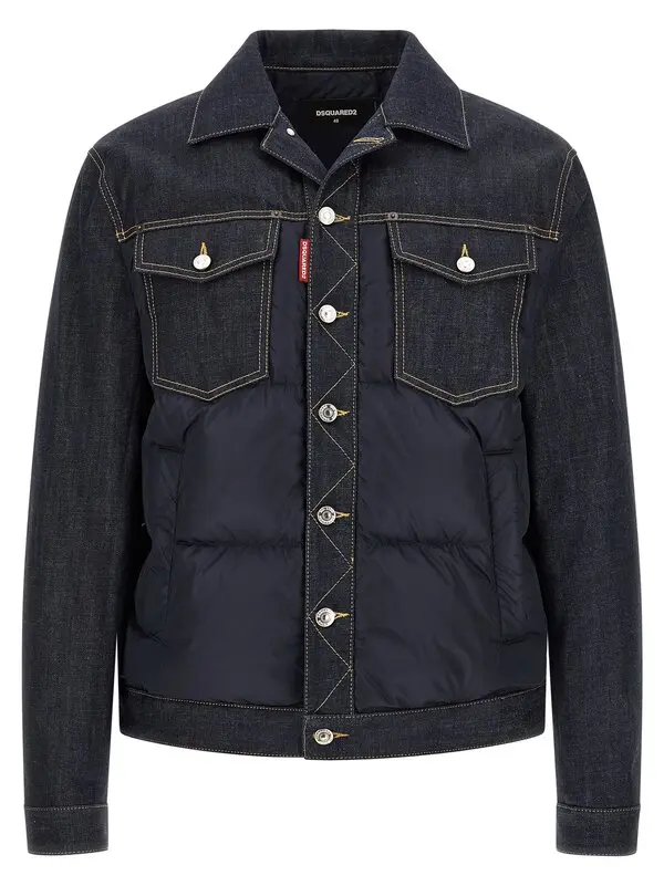 Dsquared2 Padded 'hybrid' Trucker Jacket