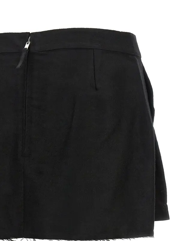 Rick Owens Fog Cutoff" Mini Skirt