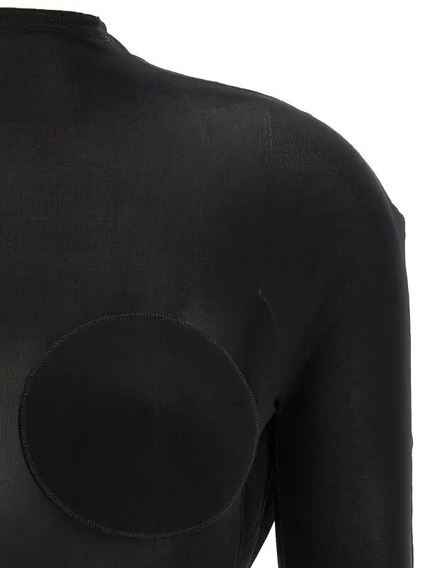 JEAN PAUL GAULTIER Voluminous Semi-transparent Long Sleeve Sweater