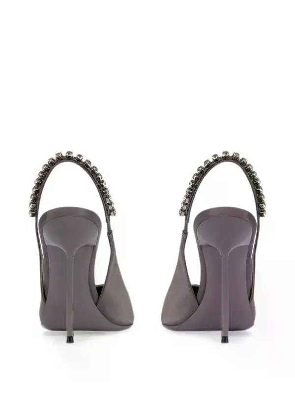 Paris Texas Lidia Crystal-embellished Slingback Pumps