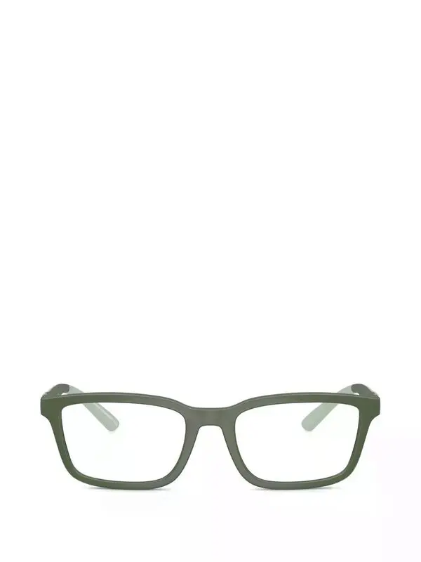 Emporio Armani Rectangle-frame Glasses - Green