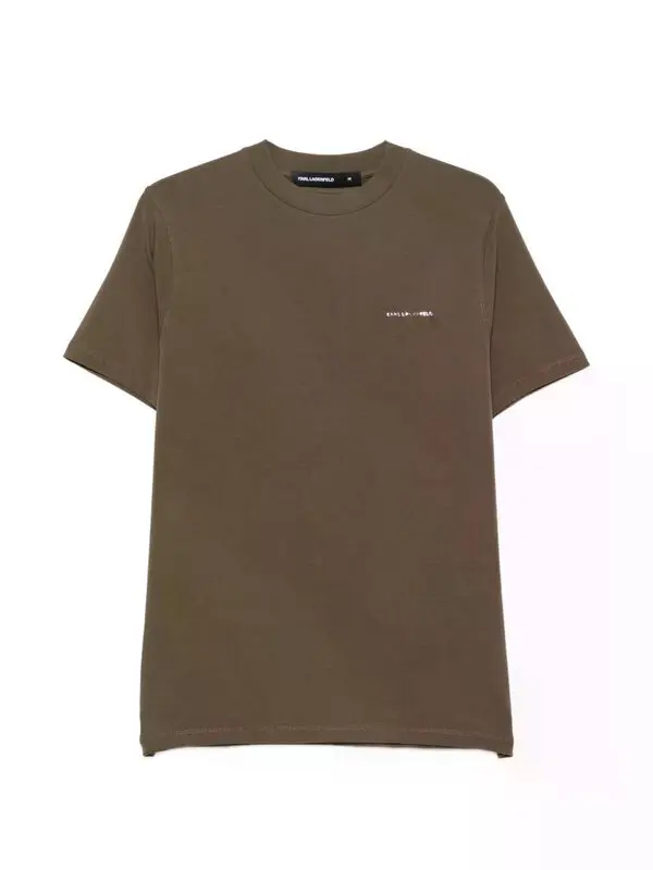 Karl Lagerfeld Logo-lettering T-shirt - Green