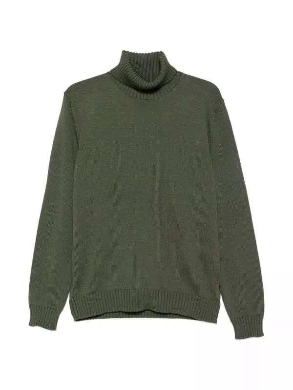 ZANONE Roll-neck Ribbed Sweater - Green