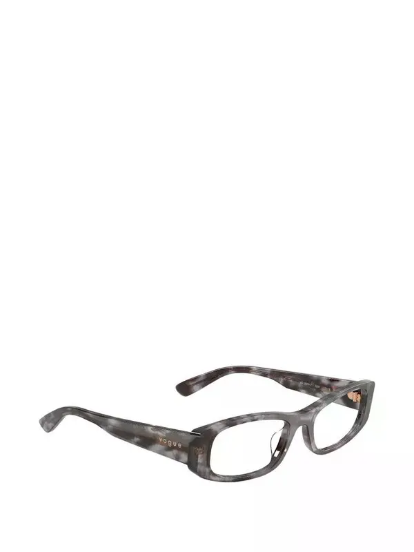 VOGUE Tortoiseshell-pattern Rectangle-frame Glasses