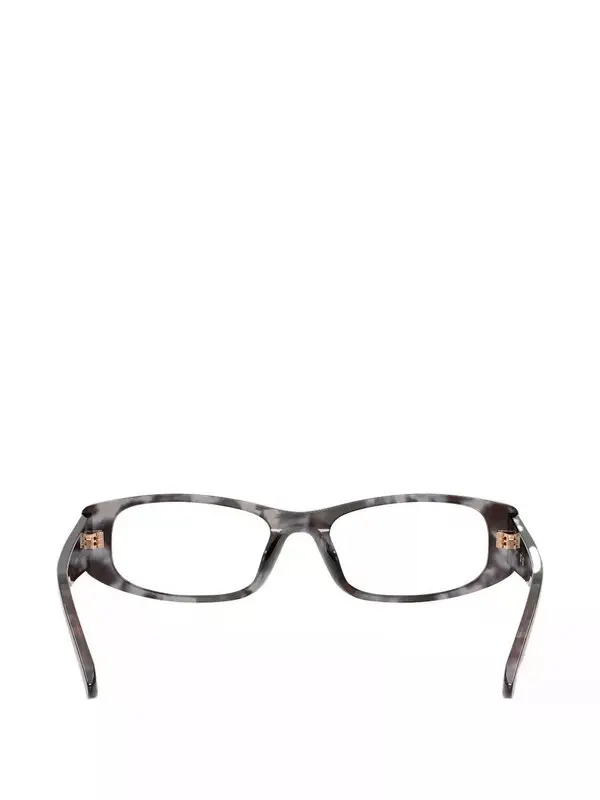 VOGUE Tortoiseshell-pattern Rectangle-frame Glasses