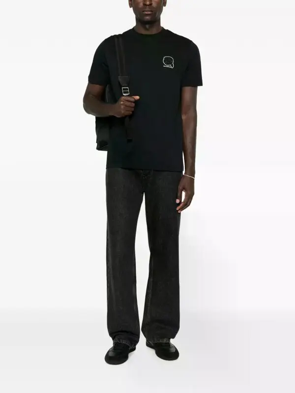 Karl Lagerfeld Logo-patch Cotton T-shirt