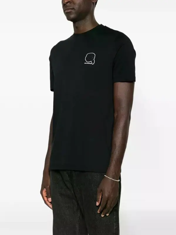 Karl Lagerfeld Logo-patch Cotton T-shirt