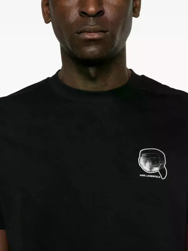 Karl Lagerfeld Logo-patch Cotton T-shirt