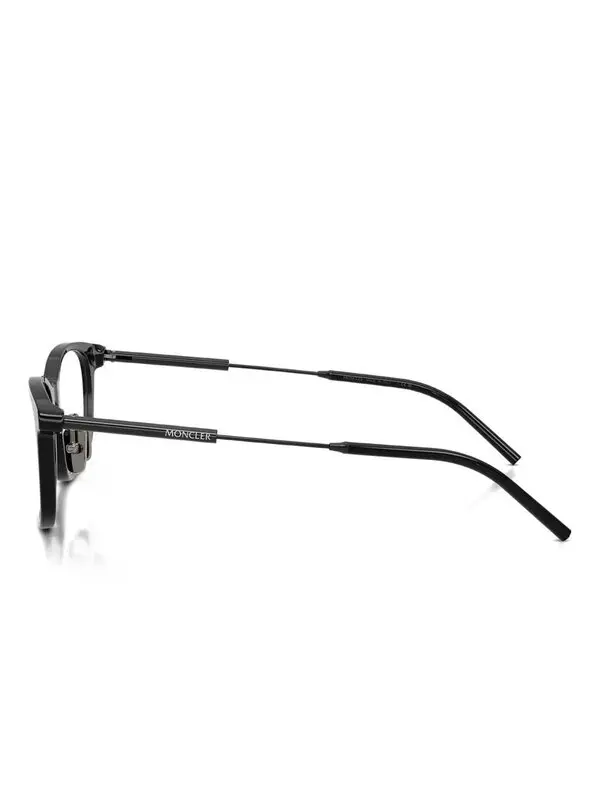 Moncler Rectangle-frame Metal Glasses