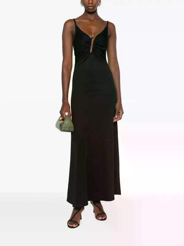Christopher Esber Ruched Cut-out Maxi Dress