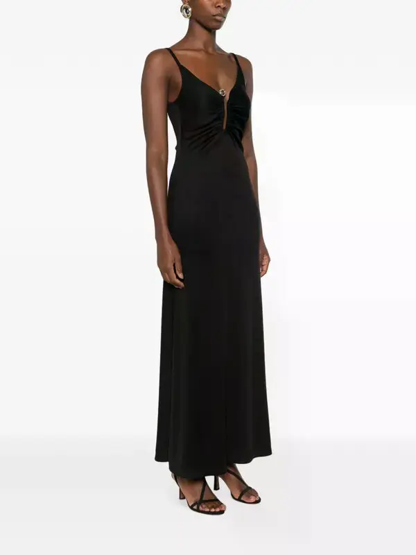 Christopher Esber Ruched Cut-out Maxi Dress - Black