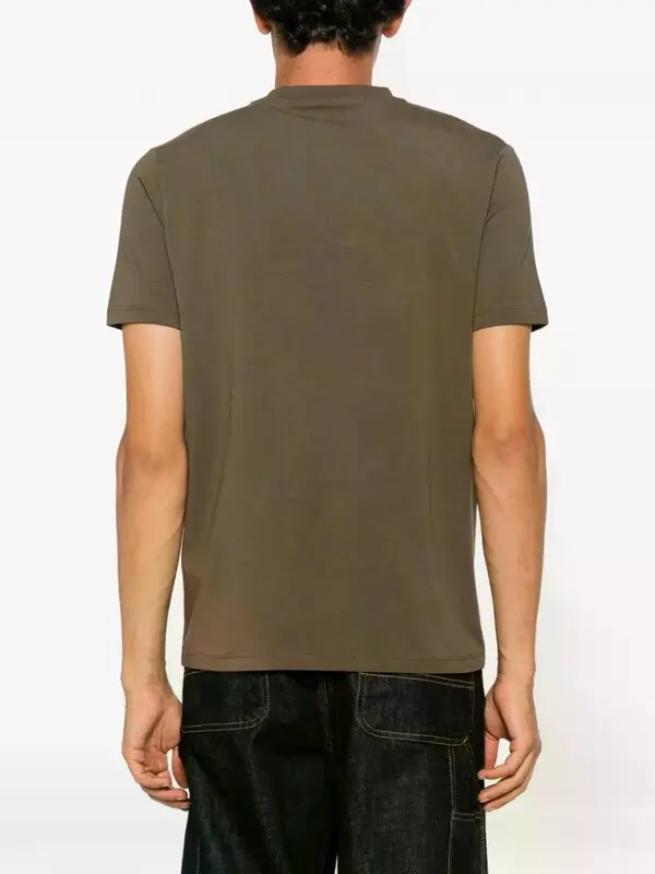 Karl Lagerfeld Logo-embroidered Crew-neck T-shirt - Green