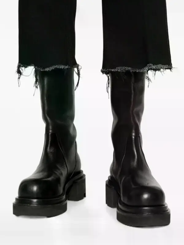 Rick Owens Bolan Cropped Raw-cut Jeans