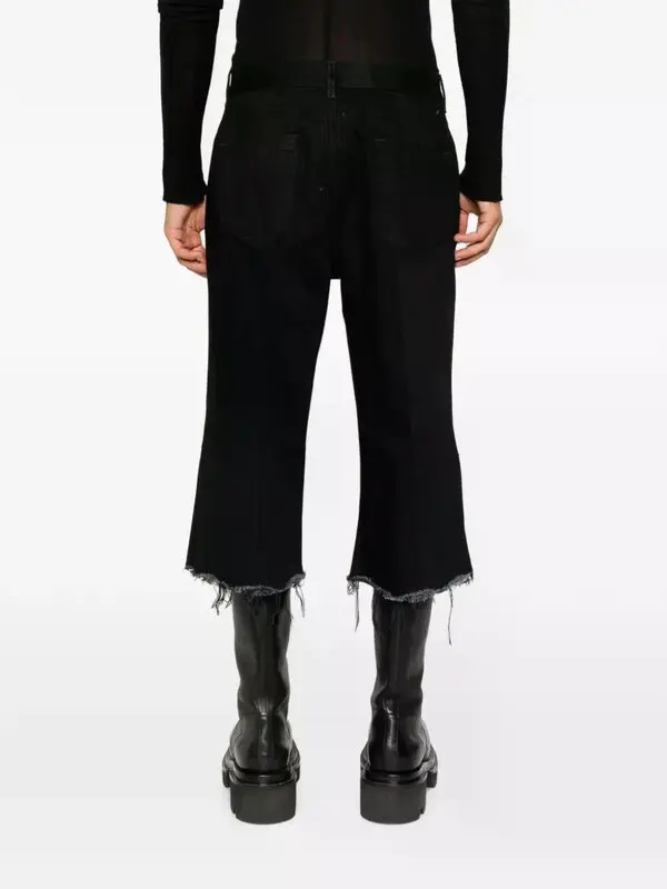 Rick Owens Raw-cut Denim Shorts