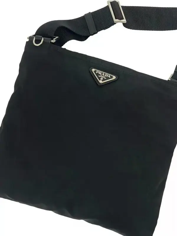 Prada 2013-2026 Tessuto Zip Top Crossbody Bag - Black