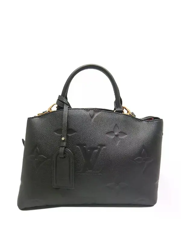 LOUIS VUITTON Monogram Empreinte Giant Petit Palais Satchel - Black