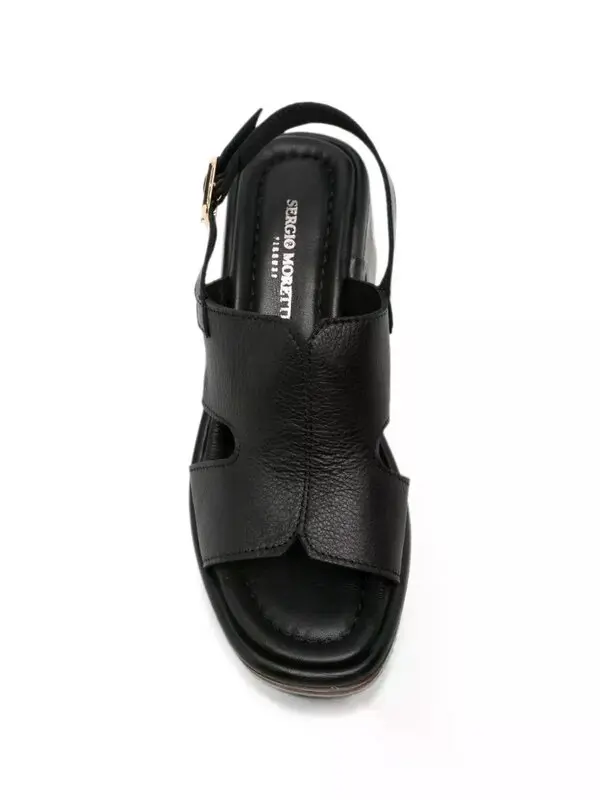 SERGIO MORETTI FIRENZE Buckle-fastening Platform Sandals