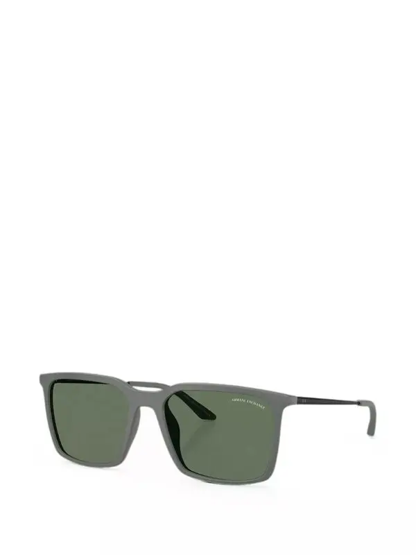 Armani Exchange Square-frame Matte-finish Sunglasses
