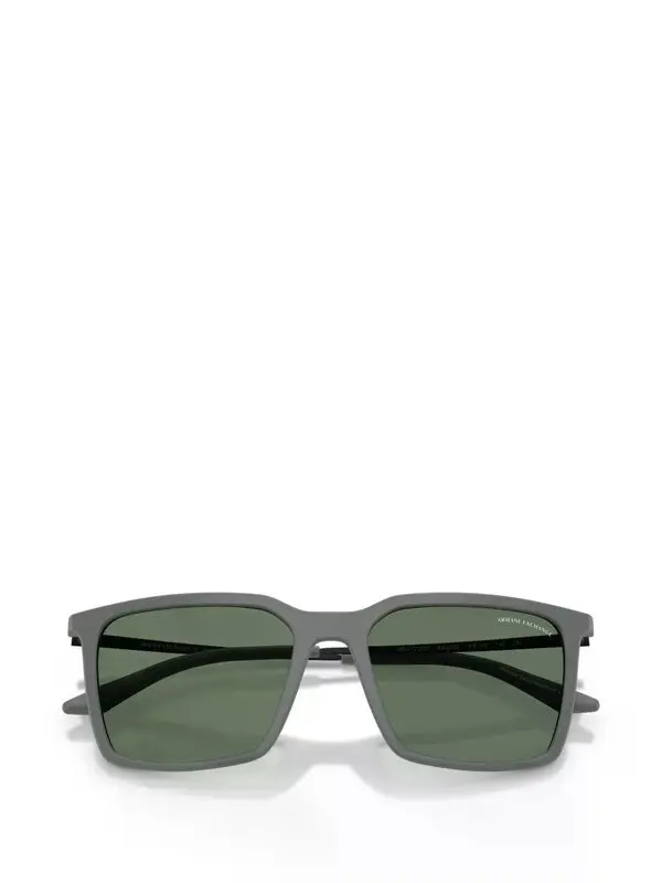 Armani Exchange Square-frame Matte-finish Sunglasses